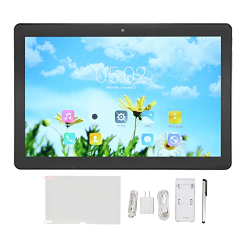 Tablet, Tablet PC 2.4G 5G WiFi 100-240V for Travel for Home (Black)