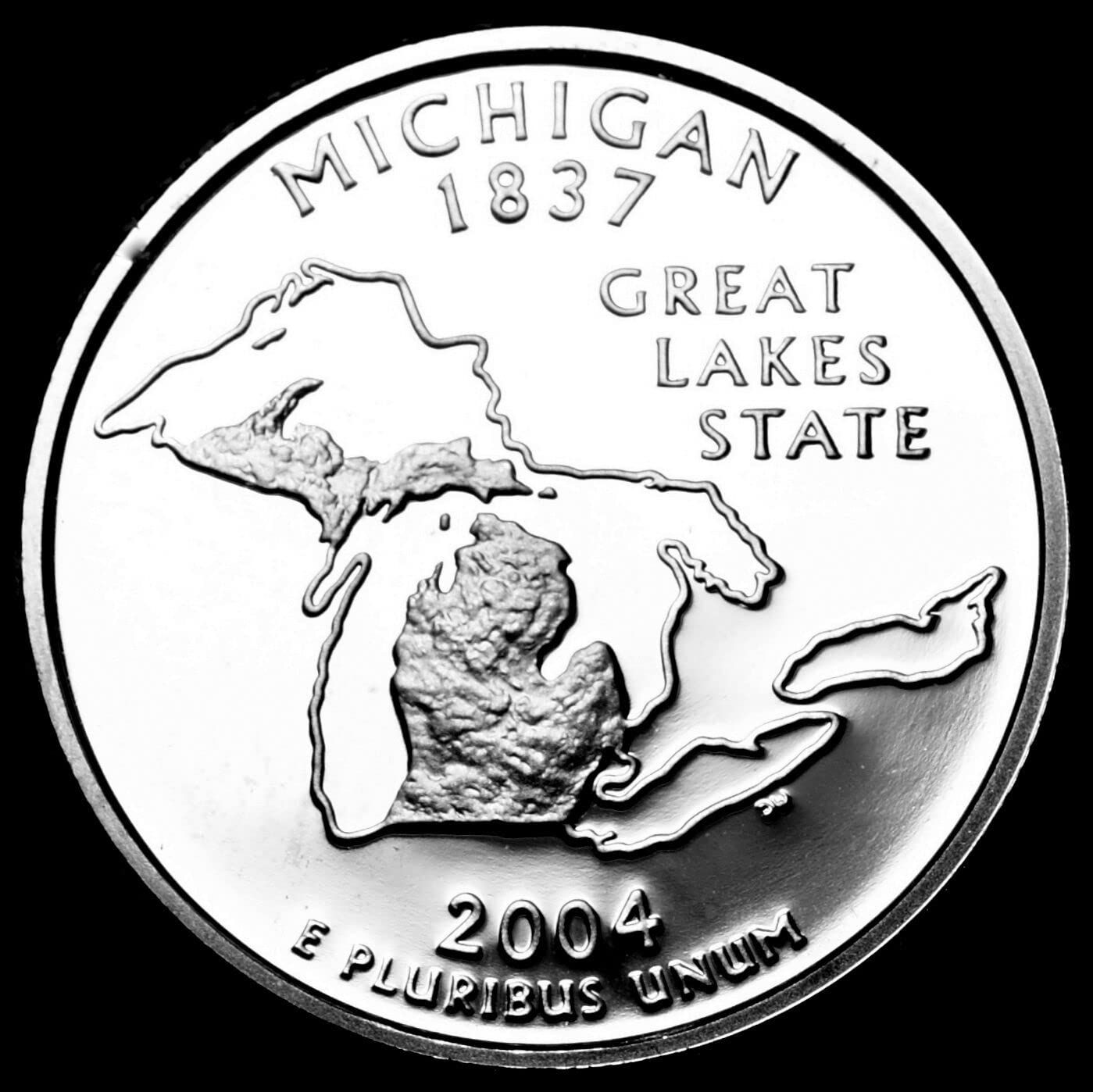 2004 S State Quarter Silver Proof Michigan State Quarter Quarter US Mint Proof