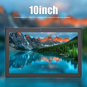 Leftwei Tablet PC, Front 5MP Rear 8MP US Plug 100-240V 4G Network HD Tablet 6GB 256GB for 10.0 (US Plug)