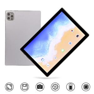 Gaming Tablet 8800mAh 10.1 Inch Rechargeable Tablet 128GB Memory Expansion 256GB ROM 10GB RAM (Grey)