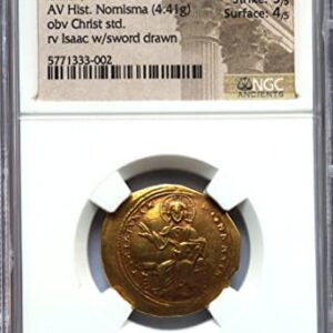 TR 1057-1059 AD Byzantine Empire, Medieval Gold Coin Authenticated and Graded Histamenon Nomisma Choice Extremely Fine NGC