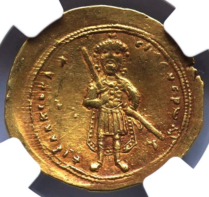 TR 1057-1059 AD Byzantine Empire, Medieval Gold Coin Authenticated and Graded Histamenon Nomisma Choice Extremely Fine NGC