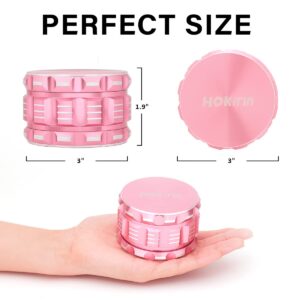 3 Inch Grinder Large Grinder for Kitchen,Pink