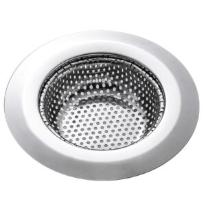 nereids net stainless steel kitchen sink strainer, bathtub hair catcher anti-blocking universal stainless steel toilet shower basin drain filter for kitchen silver