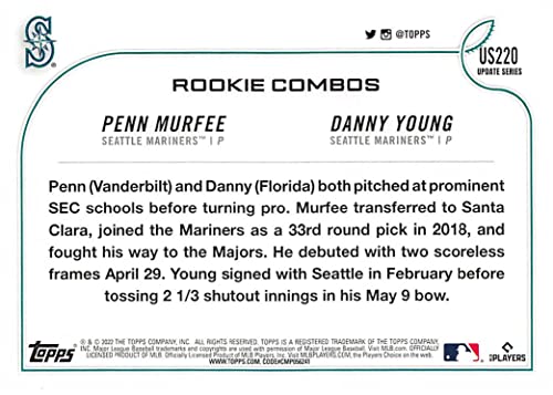 2022 Topps Update Rookie Combo US220 Danny Young/Penn Murfee