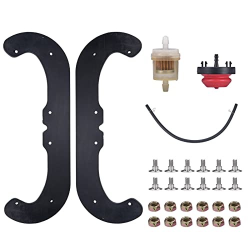 Mikatesi Snowblower Rubber Paddles 117-7700 with Hardware Kit for 18 Inch Toro Power Clear 418 518 ZE ZR PC180 418ZE 418ZR 518ZE 518ZR Snowthrower