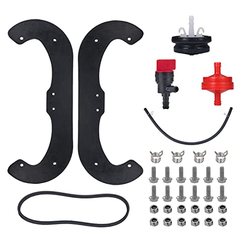 Mikatesi 84-1980 Snow Blower Rubber Paddles & 75-9010 Belt Replacement Kit with Hardware Kit for Toro CCR Powerlite Snowthrower