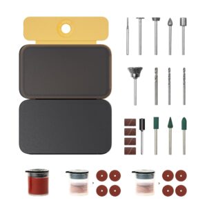 hoto rotary tool accessories kit, 60 pcs accessories, sanding, grinding, cutting, drilling, sharpening, carving, engraving