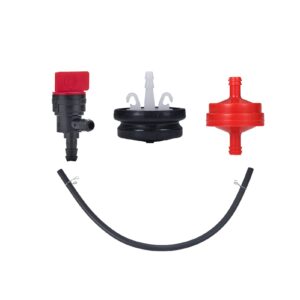 Mikatesi 84-1980 Snow Blower Rubber Paddles & 75-8780 Scraper 75-9010 Belt Replacement Kit with 66-7460 Primer Bulb Hardware Kit for Toro CCR Powerlite Snowthrower