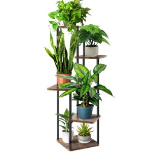 geebobo plant stand indoor, 4 tier plant stand indoor for multiple plants, multi tiered flower shelf plants holder display rack shelving for patio garden balcony bedroom living room