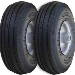 Marathon Pneumatic Air Filled Hand Truck Tires and Wheels | 2 Pack