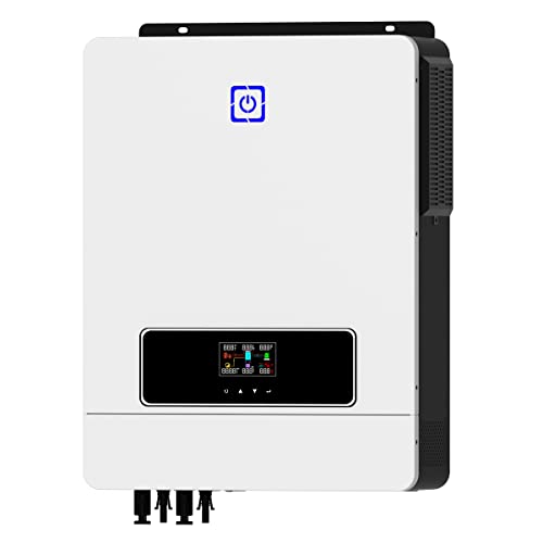 SOGTICPS 10.2KW On/Off Grid Solar Hybrid Inverter Built-in 180A Charge Controller PV Max 500V Input DC48V to AC230V Pure Sine Wave Inverter for Home Energy Storage RV Shed Off-Grid System