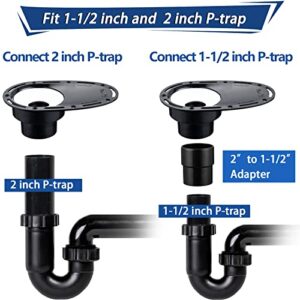 Upgrade Freestanding Tub Drain Rough-in Kit for Freestanding Bathtub, with Brass Pipe and ABS Pipe - CUPC Certification