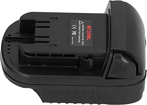 Lilocaja MT20ML Battery Adapter for Milwaukee M18 18V Tools, Makita to Milwaukee Battery Adapter Compatible with Makita 18V Max Li-ion Battery