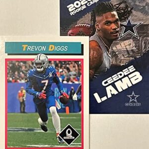 2021 Panini Instant Football Authentic TREVON DIGGS Pro Bowl Football Card Limited Print Run of Only 639 Cards! Plus Novelty CeeDee Lamb Card in Picture - Dallas Cowboys