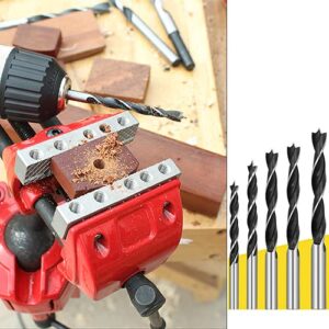 KEWAYO Brad Point Wood Drill Bit Set (8 Pack with Storage Case) Carpenters Quality - Drill Splinter-Free Perfectly Round Holes in All Types of Wood