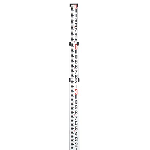 KEZERS 9 FT Dual Sided Aluminum Grade Rod - 8ths, 3 Section Telescopic Rod with Carrying Case