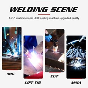 【Delete】ANDELI 110V/220V Multiprocess MIG Welder - MIG CUT TIG& MMA Welding and Flux Welding Without Gas LED Screen 5 in 1 Inverter MIG Welding Machine MCT-416