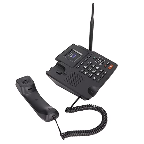 VOIP Phone, 100 240V Multifunction Wireless VoIP Phone Voicemail 2.4 Inch Color Screen for Business for Government Offices (US Plug)