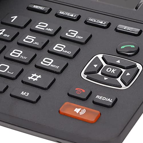 VOIP Phone, 100 240V Multifunction Wireless VoIP Phone Voicemail 2.4 Inch Color Screen for Business for Government Offices (US Plug)