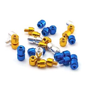 ZYAMY 3pcs Thumb Studs, Titanium Screws Replacement Thumb Studs Pocket Blade Screws for Benchmade 535 Bugout, Blue