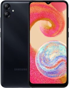 samsung galaxy a04e 4g lte 32gb+3gb latin specs (only tmobile/metro/mint us market) 6.5" dual sim 13mp dual camera sm-a042m/ds + (w/fast car chager bundle) (black)