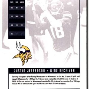 2020 Chronicles Luminance Update Rookies #217 JUSTIN JEFFERSON RC Rookie Minnesota Vikings