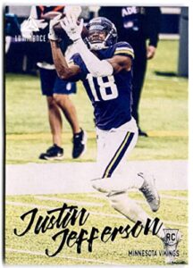 2020 chronicles luminance update rookies #217 justin jefferson rc rookie minnesota vikings