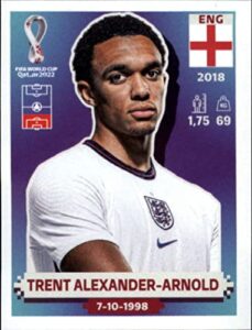 2022 panini world cup qatar sticker #eng5 trent alexander-arnold group b england mini sticker trading card