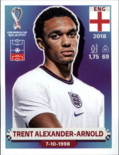 2022 Panini World Cup Qatar Sticker #ENG5 Trent Alexander-Arnold Group B England Mini Sticker Trading Card