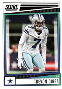 trevon diggs panini score collectible football card - 2022 panini football card #228 (cowboys) free shipping!