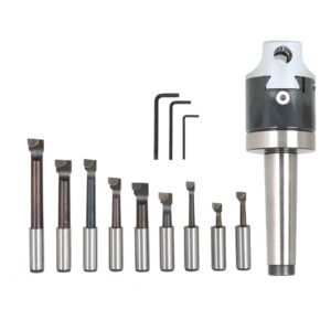 waltyotur 2 Inch Boring Head MT3 Bar Tool Set for Milling Forming and Drilling Machines