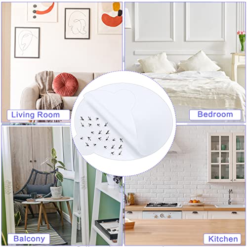 144 Sheets Mosquito Trap Indoor Flea Trap Refills Fly Glue Boards Refill Glue Boards Discs Indoor Insect Trap 4.33 Inch Fits Most Models Indoor Mosquito Killer Lamp