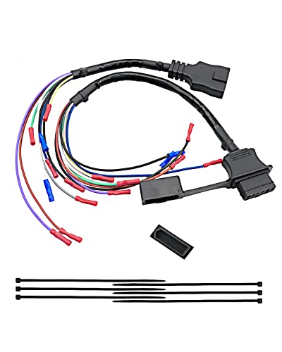 NTSUMI 9 Pin Truck and Plow Side Repair Harness Kit Fit for Western Fisher Snow Plow Replace 49317 22335K 49308 22336K