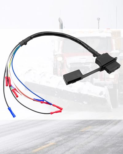 NTSUMI 9 Pin Truck and Plow Side Repair Harness Kit Fit for Western Fisher Snow Plow Replace 49317 22335K 49308 22336K