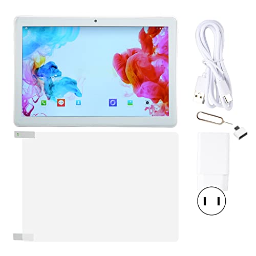 Tablet PC, ROM 64GB Dual SIM 4G LTE 10.1 Inch Tablet Octa Core for Home (US Plug)