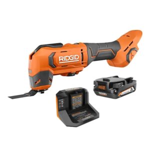 18v cordless oscillating multi-tool with 2.0 ah battery and charger