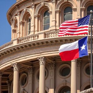 Texas Flag 3 x 5 ft Outdoor, High Wind, Heavy Duty Large TX State Flags for Outside, Durable Nylon with Luxury Embroidered Stars Sewn Stripes Brass Grommets