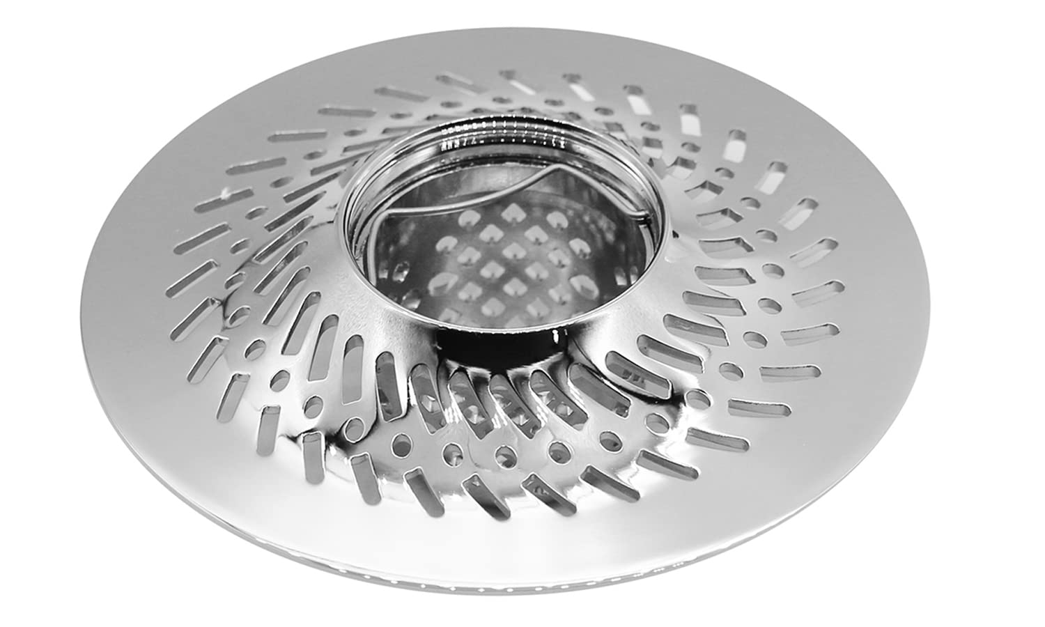 PRIMSOPH Shower Drain Hair Catcher Pop up Drain Hair Strainer Hair Trap Hair Filter Bath Tub Drain Stopper Bathtub Drain Cover Bathroom Sink Drain Protector Basket Adapts to Threads on Both Sides