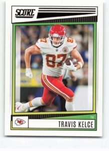 2022 score #115 travis kelce kansas city chiefs nfl football trading card