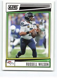 2022 score #174 russell wilson denver broncos nfl football trading card