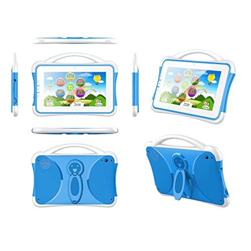 Toddler Tablet, 5G WiFi 7 Inch Dual Camera Child Learning Tablet 100240V 1GB Plus 32GB for Boys for Girls US Plug