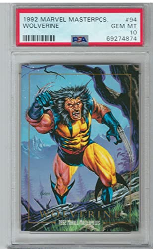 PSA Gem Mint 10 1992 SkyBox Marvel Masterpieces Wolverine Card