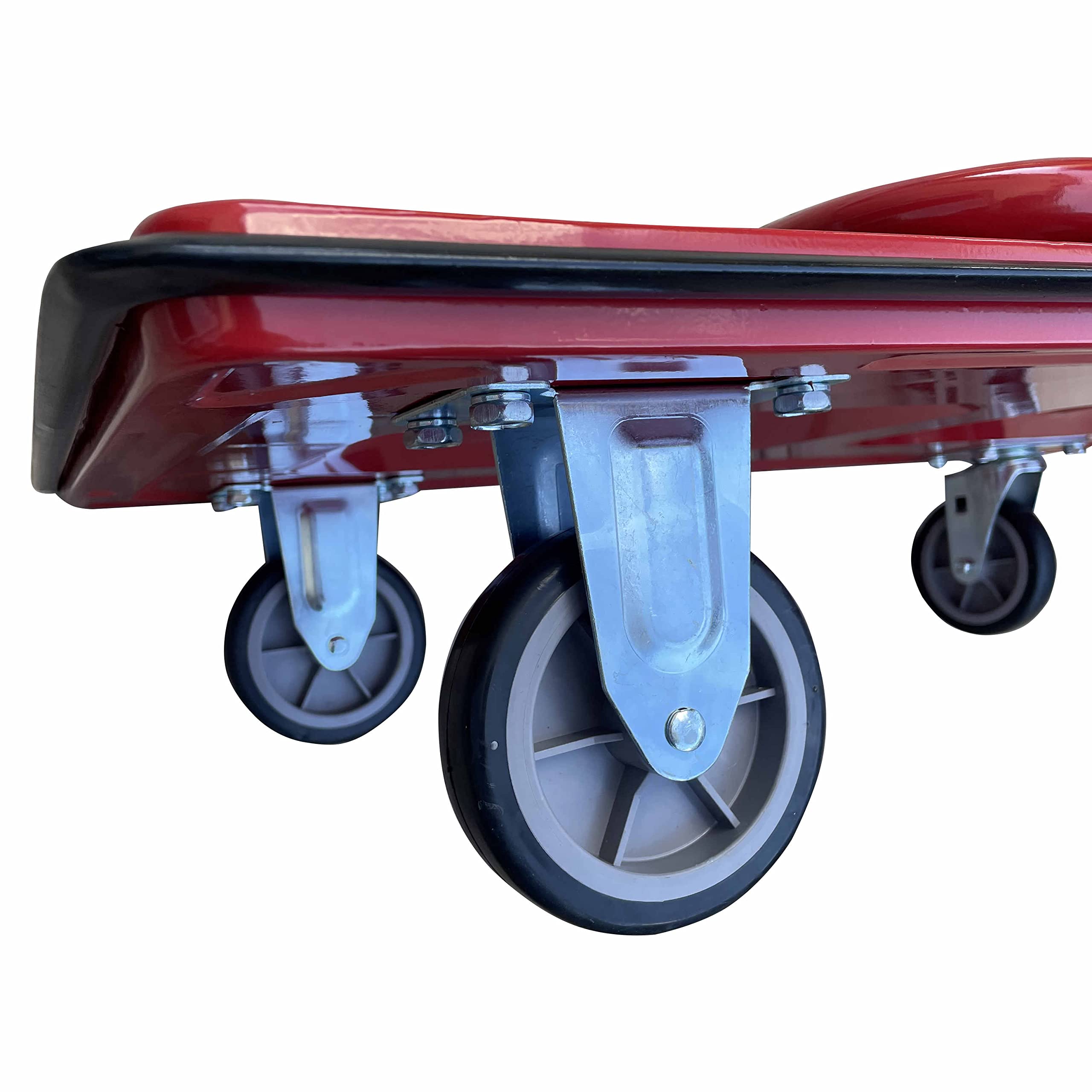 Folding Platform Cart, 660lbs Capacity, 36" x 24", Red Color