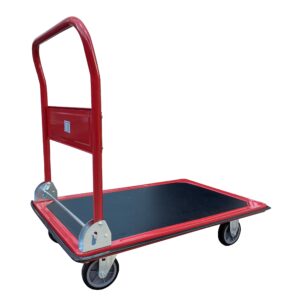 Folding Platform Cart, 660lbs Capacity, 36" x 24", Red Color