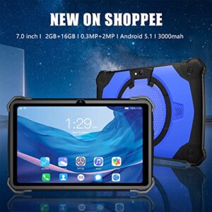 7 Inch Ultra-Thin HD Tablet - IPS High Definition Screen WiFi Bluetooth Voice Call Game Video Learning Tablet Gifts - SIM Card Communication Function & Dual High-Definition Camera