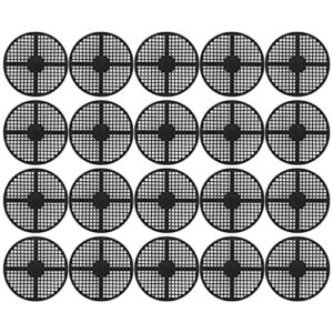 HANABASS 20 pcs Plastic Drainage Bonsai Office from Gaskets Away Screens Bottom Flowing Net Mats Size Loss Pot Pad Breathable Plant Keep Garden with M Planter for Soil Patio Home Hollow