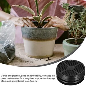 HANABASS 20 pcs Plastic Drainage Bonsai Office from Gaskets Away Screens Bottom Flowing Net Mats Size Loss Pot Pad Breathable Plant Keep Garden with M Planter for Soil Patio Home Hollow