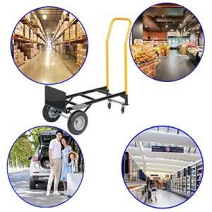 Moving Platform Hand Truck,Purpose 2 Wheel Dolly Cart and 4 Wheel with Swivel Wheels 330 Lbs Capacity Heavy for Warehouse/Garden/Grocery