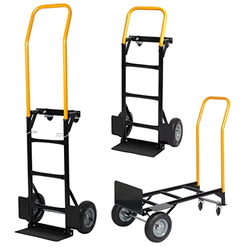 Moving Platform Hand Truck,Purpose 2 Wheel Dolly Cart and 4 Wheel with Swivel Wheels 330 Lbs Capacity Heavy for Warehouse/Garden/Grocery